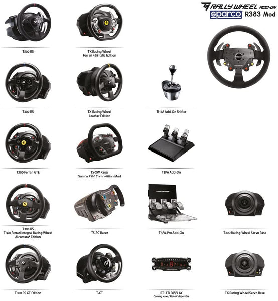 Thrustmaster TM Rally Wheel Add-On Sparco R383 Mod for Windows, PS5, P ...